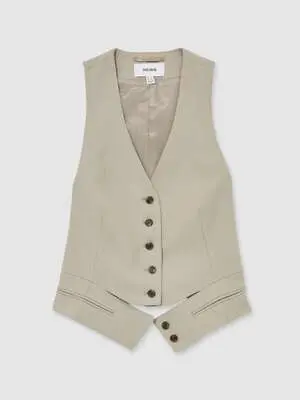 REISS Brittany Wool-blend Waistcoat
