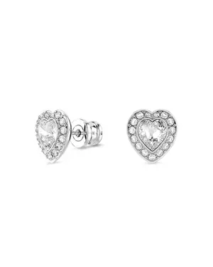 SWAROVSKI Ariana Grande Crystal Heart Stud Earrings - Silver