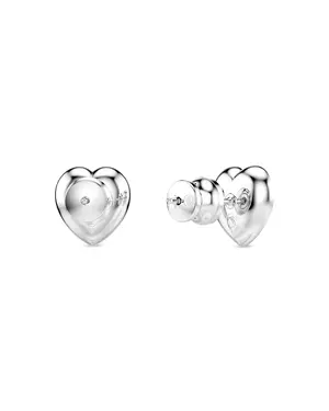 SWAROVSKI Ariana Grande Crystal Heart Stud Earrings - Silver