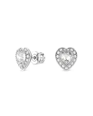 SWAROVSKI Ariana Grande Crystal Heart Stud Earrings - Silver