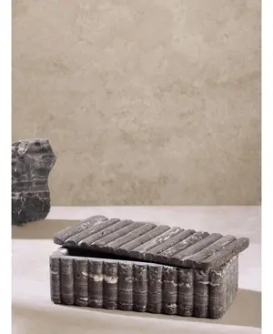 GAURI KOHLI Cuba Travertine Decorative Box