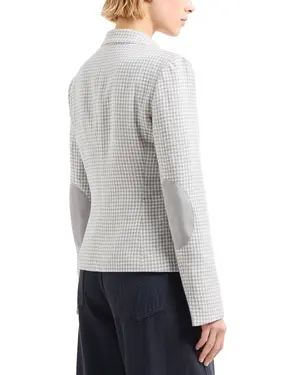 Emporio Armani Houndstooth Jacquard Blazer