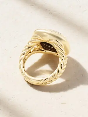 David Yurman Albion® 18-karat Gold, Onyx And Diamond Ring