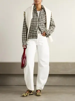 FRAME The Bubble Wide-leg Jeans - Neutrals