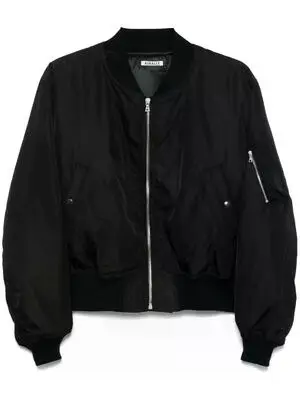 Auralee Silk Twill Bomber Jacket