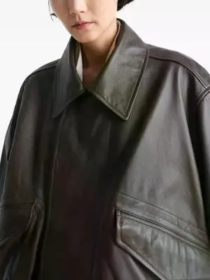 LEMAIRE Leather Bomber Jacket