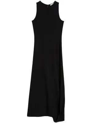 LEMAIRE Twisted-hem Midi Dress - Black