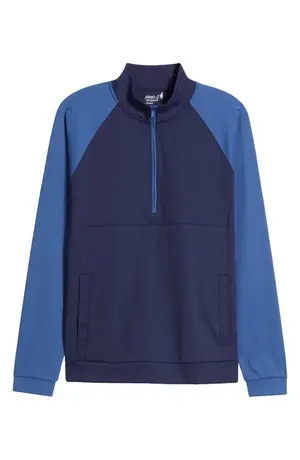 Johnnie-o Armstrong Water Resistant Performance Half Zip Pullover - Navy