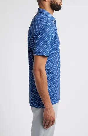 Johnnie-o Daisy Neat Floral Prep-formance Golf Polo