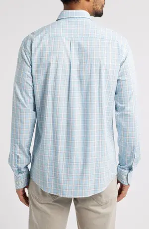 Johnnie-o Burleigh Check Stretch Button-up Shirt