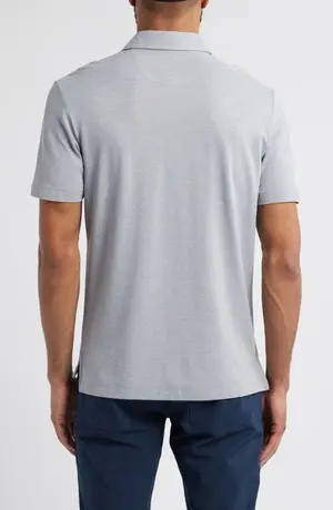 Johnnie-o Idris Top Shelf Heathered Polo - Black