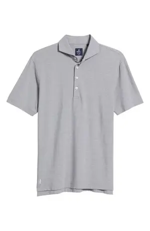 Johnnie-o Idris Top Shelf Heathered Polo - Black