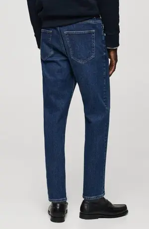 Mango Ben Tapered Jeans - Dark Blue