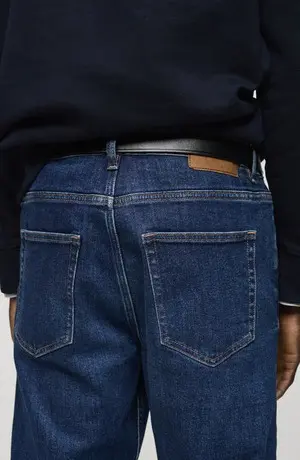 Mango Ben Tapered Jeans - Dark Blue