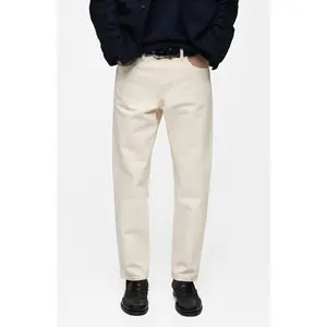 Mango Ben Tapered Jeans - Ecru