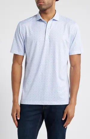 Johnnie-o Springwood Scatter Print Prep-formance Golf Polo Cabo