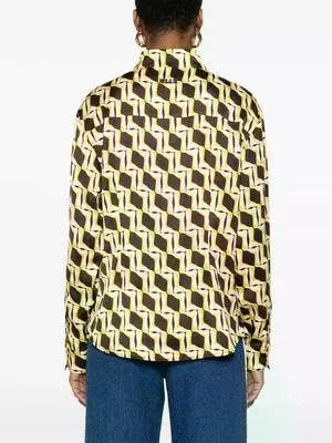MSGM Geometric-print Shirt