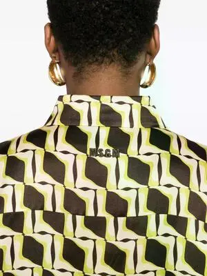 MSGM Geometric-print Shirt
