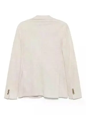 LUIGI BIANCHI MANTOVA Single-breasted Blazer - Neutrals