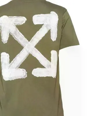 Off-White Spray Arrow T-shirt - Green