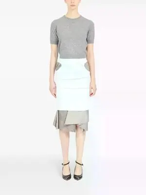 MAISON MARGIELA Layered Knee-length Skirt - White