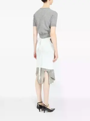 MAISON MARGIELA Layered Knee-length Skirt - White