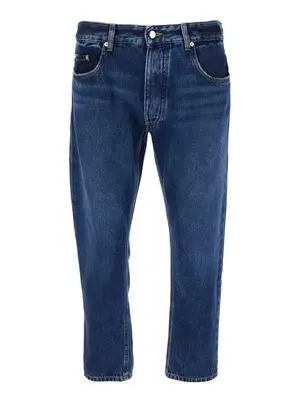 ICON DENIM LOS ANGELES Icon Denim Five-Pocket Jeans With Logo Patch - Blue