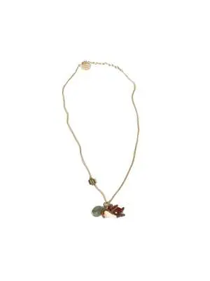 Miu Miu Charms Necklace - Oro+avventurina