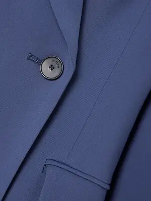 JOSEPH Valery Double-breasted Cady Blazer - Blue