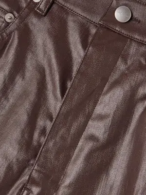 Rick Owens Bolan Coated Flared Jeans