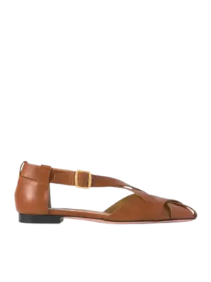 Bally Siana Woven Leather Flats