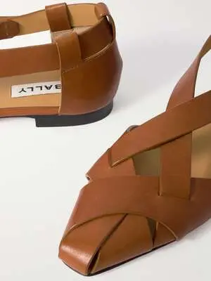 Bally Siana Woven Leather Flats