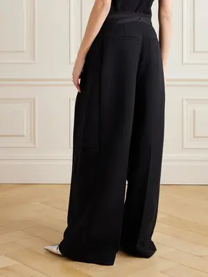 JEAN PAUL GAULTIER Grosgrain-trimmed Pleated Pants