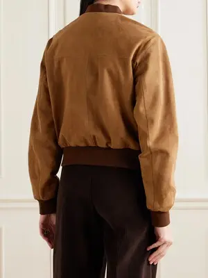 Bally Suede Bomber Jacket