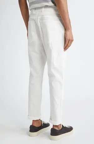 Eleventy Stretch Cotton Carpenter Pants