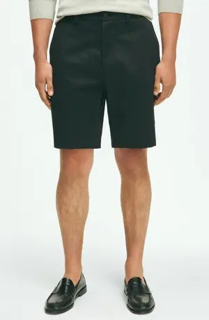 Brooks Brothers Advantage Wrinkle Resistant Stretch Chino Shorts - Black