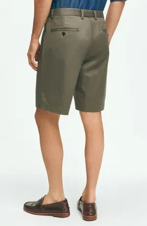 Brooks Brothers Advantage Wrinkle Resistant Stretch Chino Shorts - Magnet