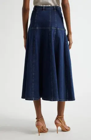 Cinq À Sept Veena Denim Skirt - Oceane