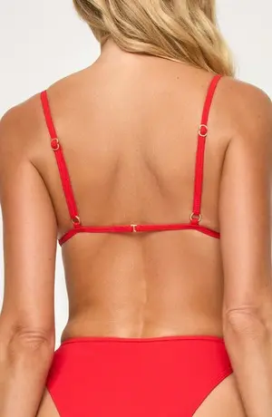L*Space Kourt Rib Bikini Top - Flame