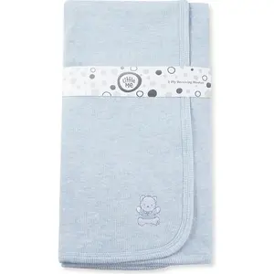 LITTLE ME Bear Cotton Blanket - Blue