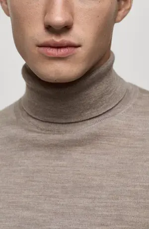 Mango Wool Turtleneck Sweater