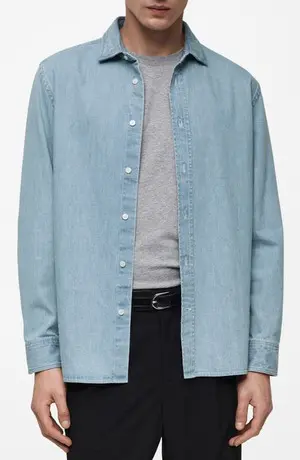 Mango Denim Shirts For Men