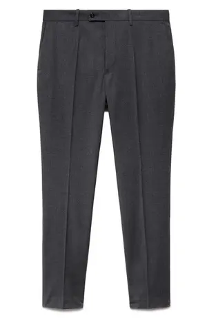 Mango Milan Slim Fit Suit Pants - Grey
