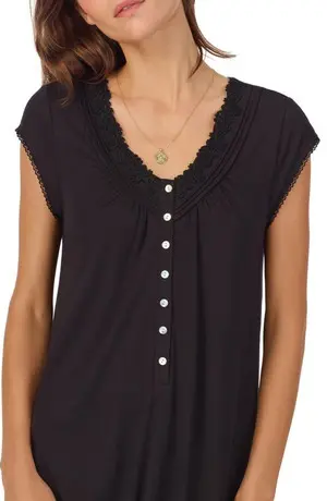 Eileen West Lace Trim Sleep Shirt