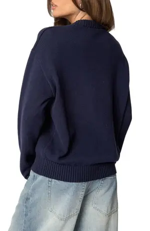 EDIKTED 1976 Billiards Graphic Crewneck Sweater