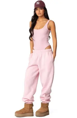 EDIKTED Lakely Rib Tank Bodysuit