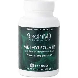 BRAINMD Methylfolate 30 Capsules - One-color