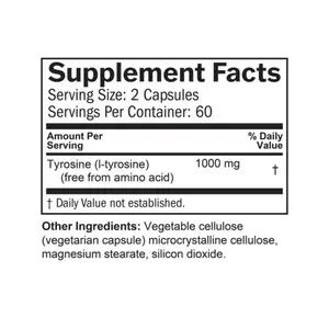 BRAINMD Tyrosine 120 Capsules