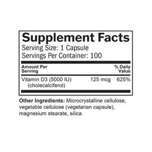 BRAINMD Vitamin D3 5000 100 Softgels