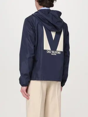 Valentino Garavani Hooded Zip-up Jacket - Blue